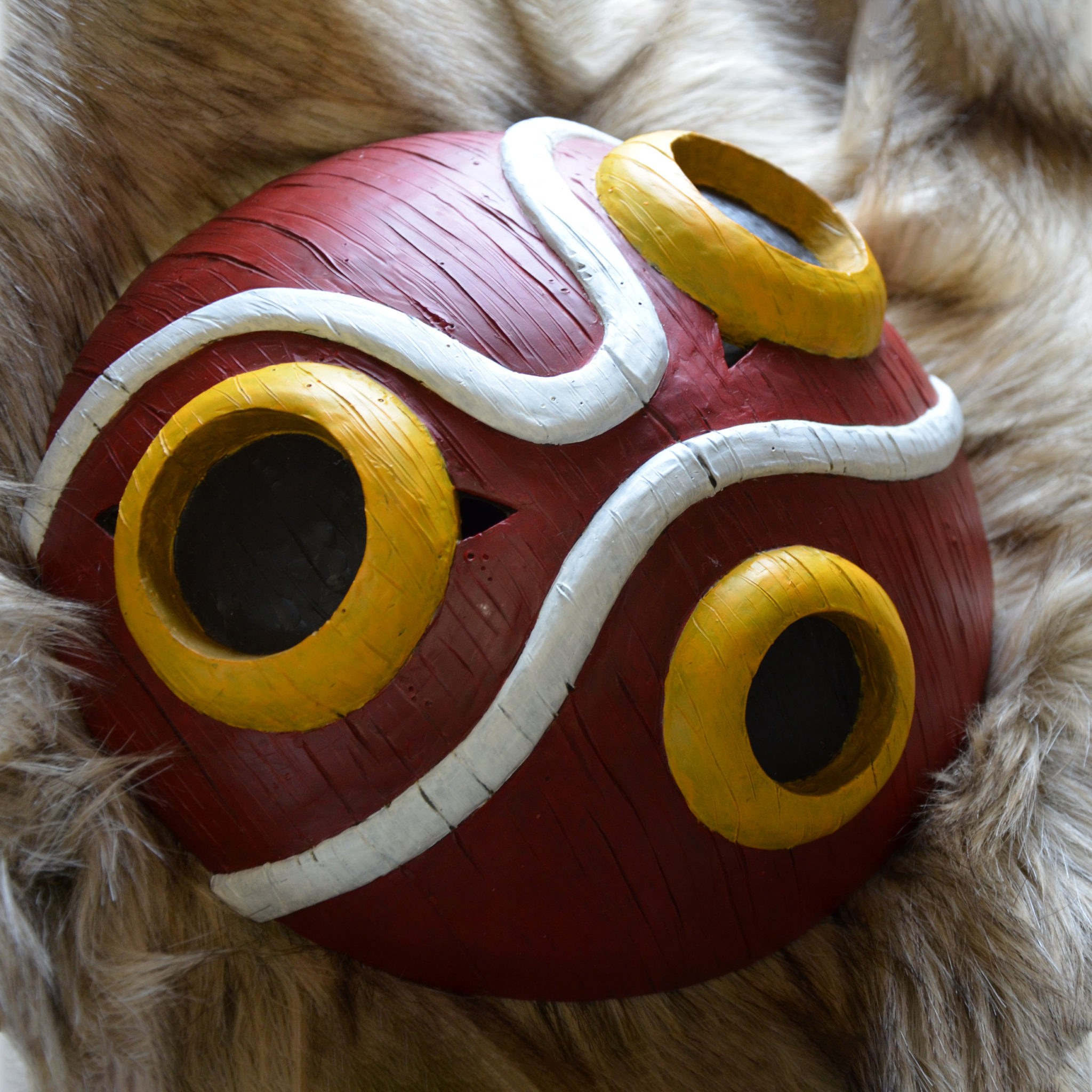San’s Mask (Princess Mononoke) – Black Owl Studio